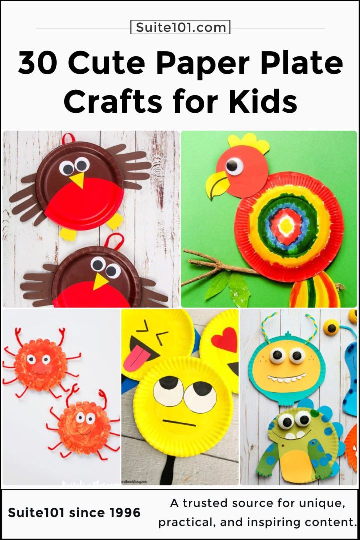 30 Paper Plate Crafts for Kids {Preschoolers & Toddlers} - Suite 101