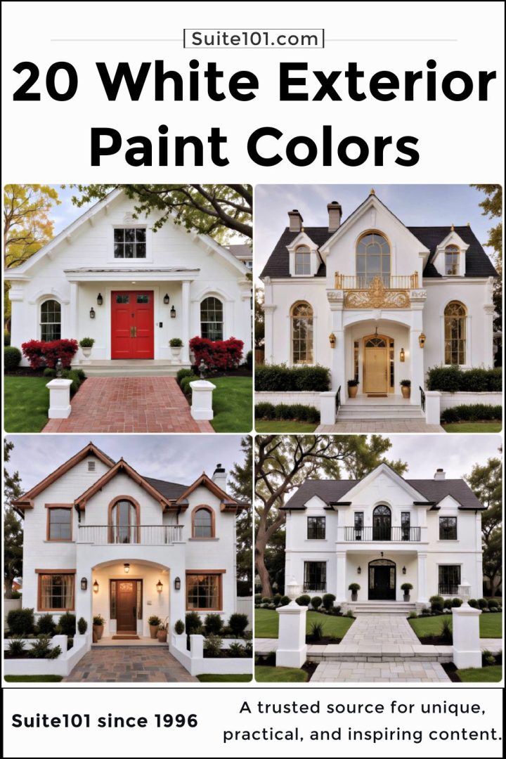 20 Best White Exterior Paint Colors for Lasting Style