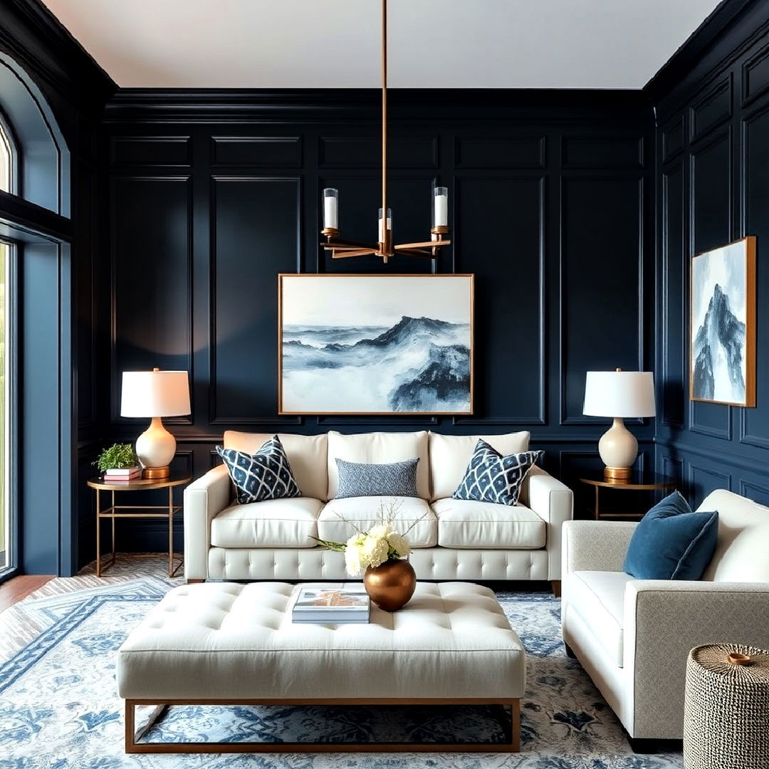 15 Navy Blue Living Room Ideas for Bold Elegance