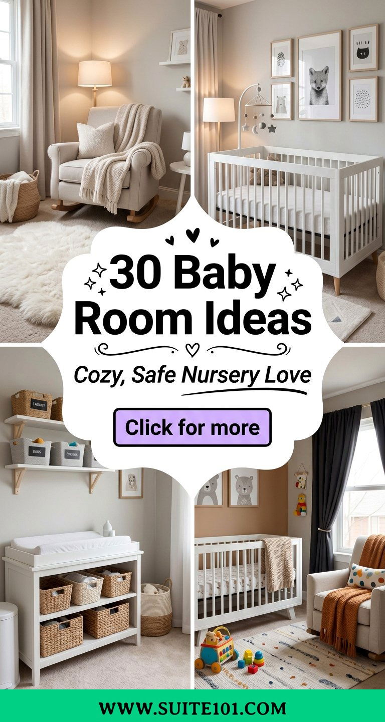 30 Baby Room Ideas to Create a Cozy, Safe Nursery You'll Love - Suite 101