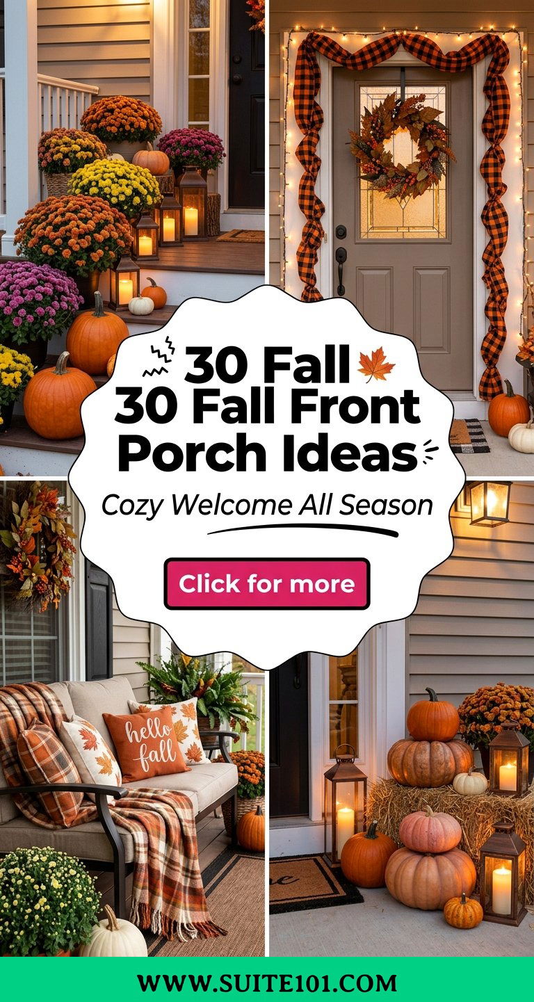 30 Fall Front Porch Ideas for a Cozy Welcome All Season - Suite 101