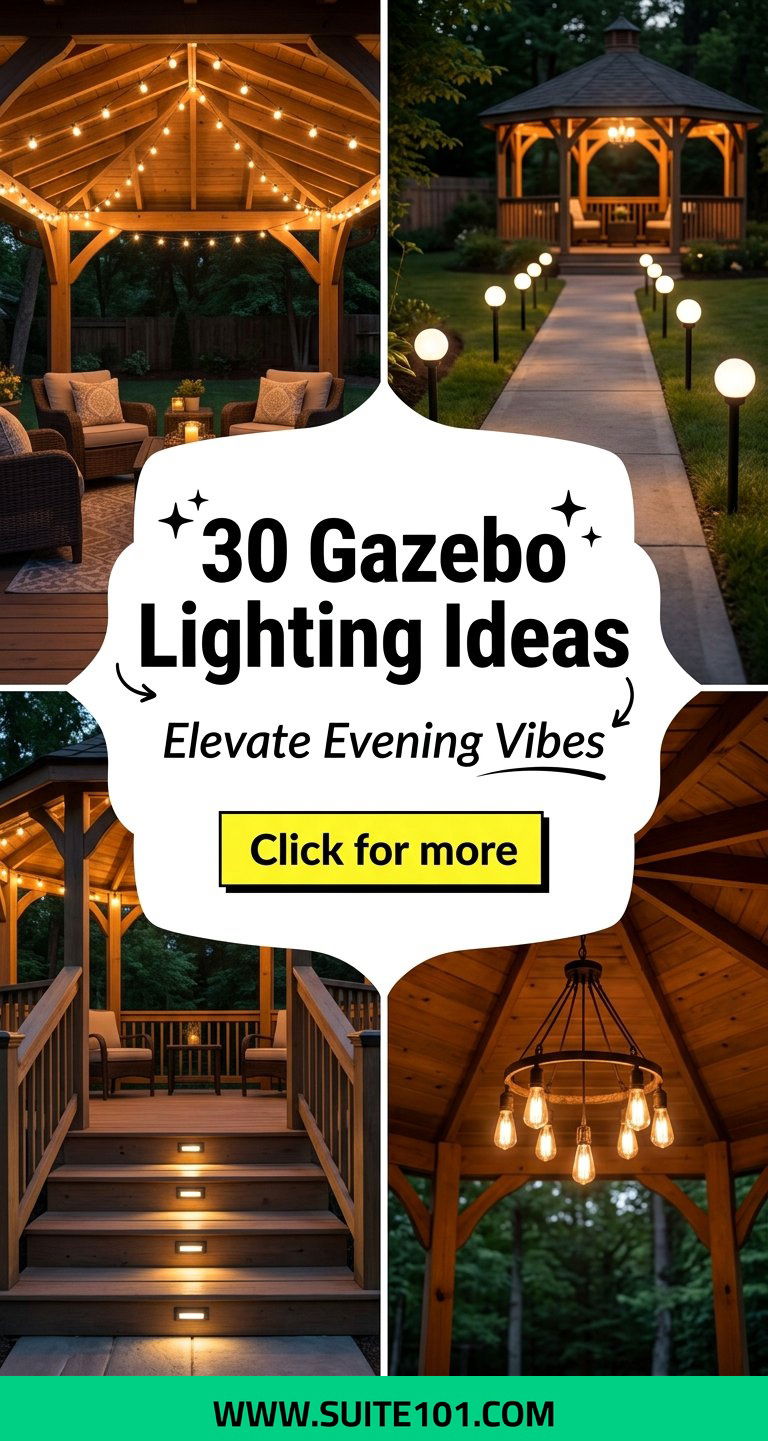 30 Gazebo Lighting Ideas to Elevate Evenings Outdoors Beautifully ...