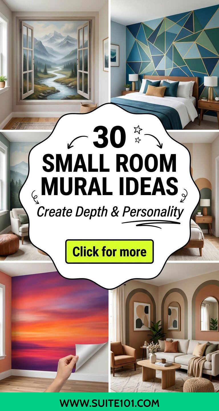 30 Small Room Mural Ideas to Create Depth and Personality - Suite 101