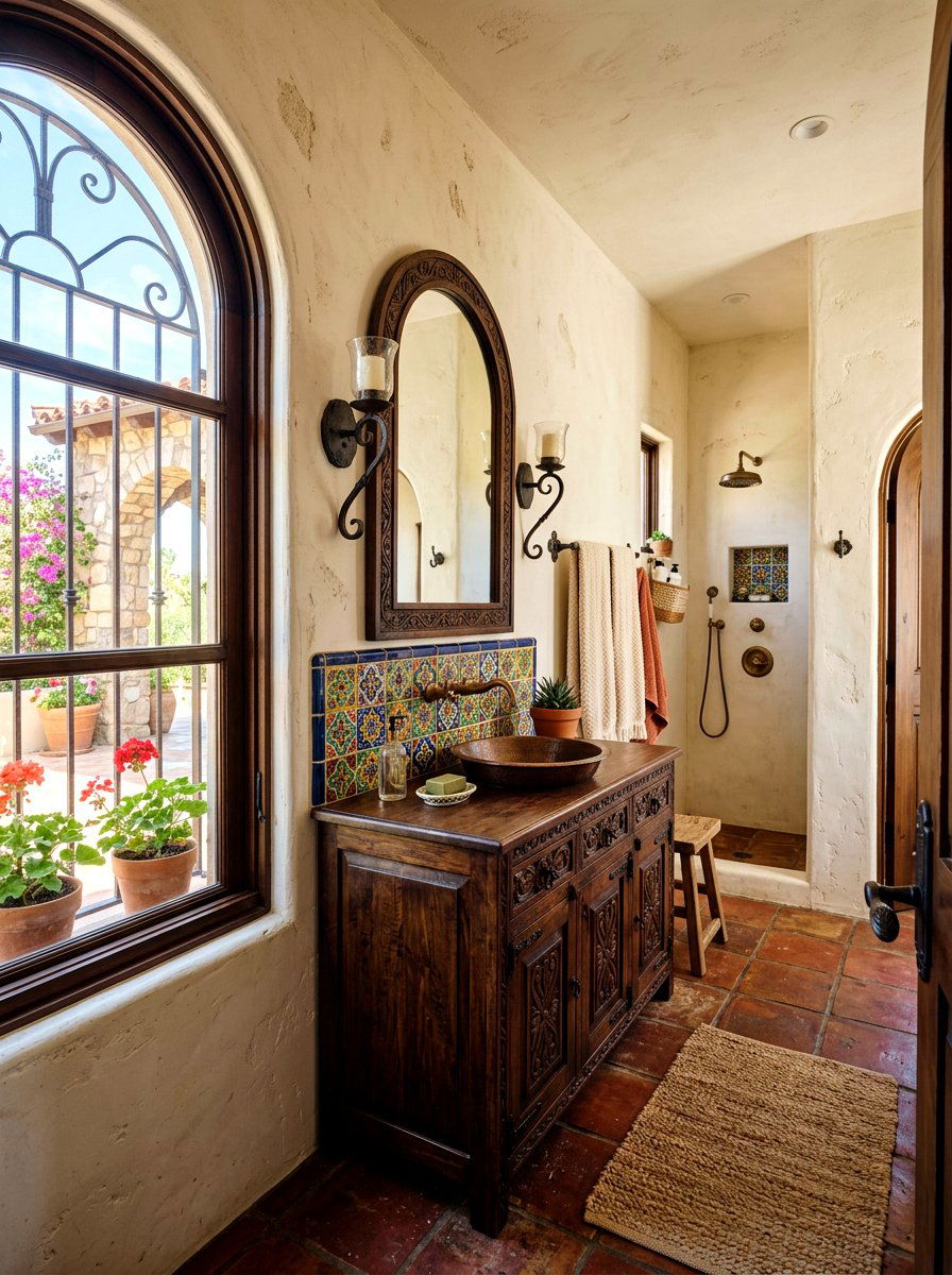 30 Mediterranean Bathroom Ideas for Sunlit Style and Comfort - Suite 101