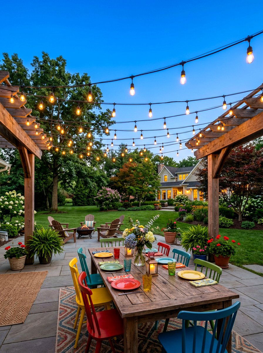 30 Bistro Lights Patio Ideas: Add Cozy Glow for Evenings - Suite 101